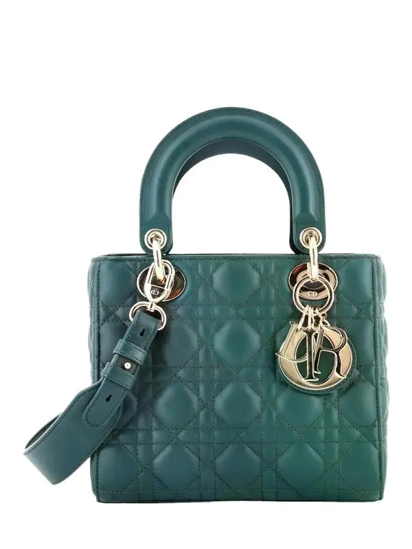 Dior My Abcdior Lady Bag Cannage Quilt Lambskin - Green