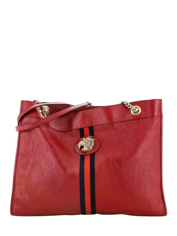 Gucci Rajah Large Tote Bag - Red