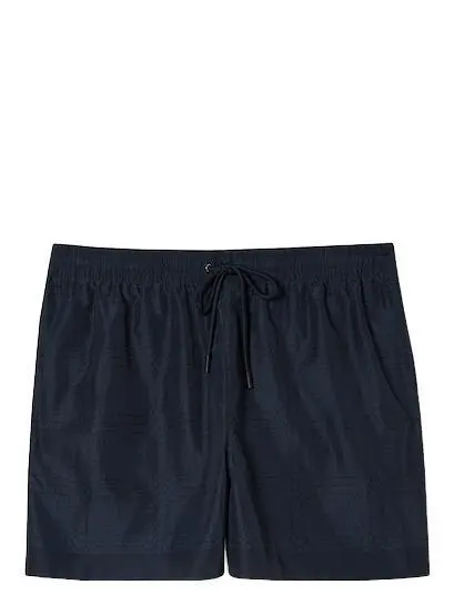 Gucci Printed Technical Poplin Swim Shorts - Blue