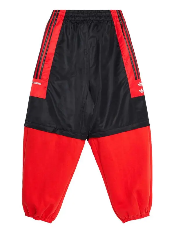 Adidas X Willy Chavarria Fleece Zip-off Track Pants - Black/red