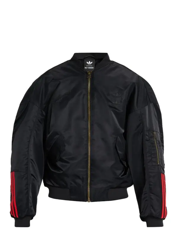Adidas X Willy Chavarria Satin Twill Bomber Jacket - Black