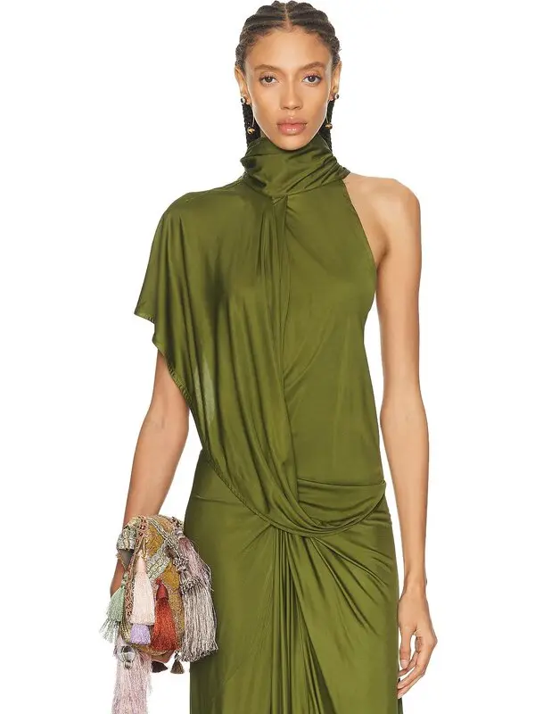 Dries Van Noten Huresta Top - Green