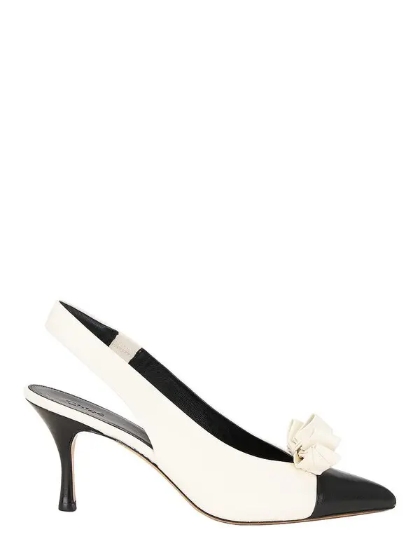 Chloé Alba Slingback Heel - Eggshell