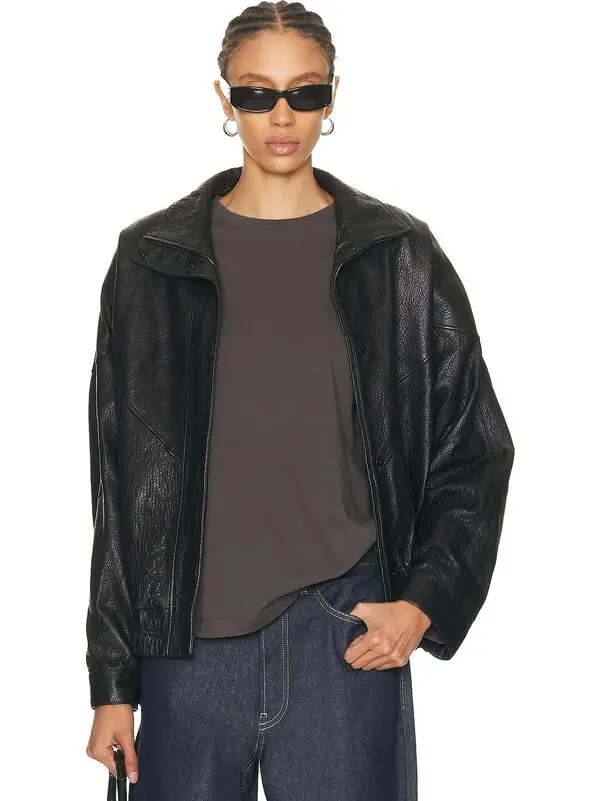 Acne Studios Laison Leather Jacket - Black