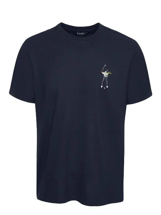 EASTSIDE GOLF Core Logo Embroidered T-shirt - Midnight Navy