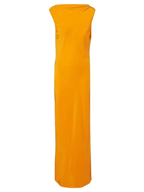 Sir The Label Isla Silk Crêpe De Chine Gown - Orange