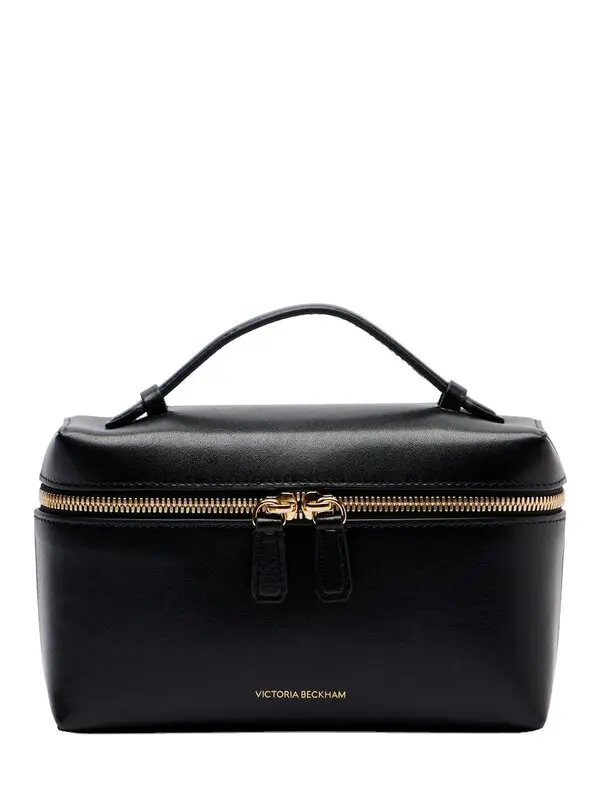 Victoria Beckham Small Leather Vanity Bag - Black