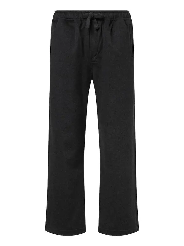 SAMAN AMEL Cashmere Straight Pants - Grey