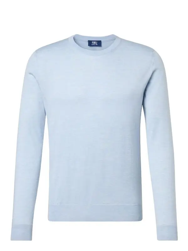 Fedeli Argentina Cashmere And Silk Sweater - Blue