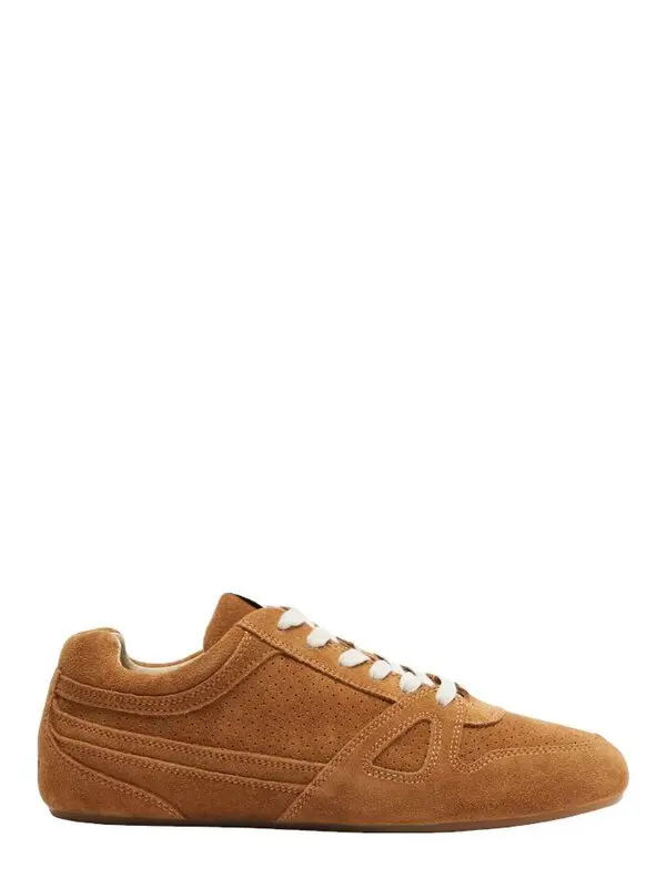 Isabel Marant Senny Suede Sneakers - Beige
