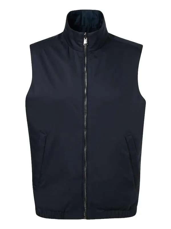 Canali Reversible Vest - Blue