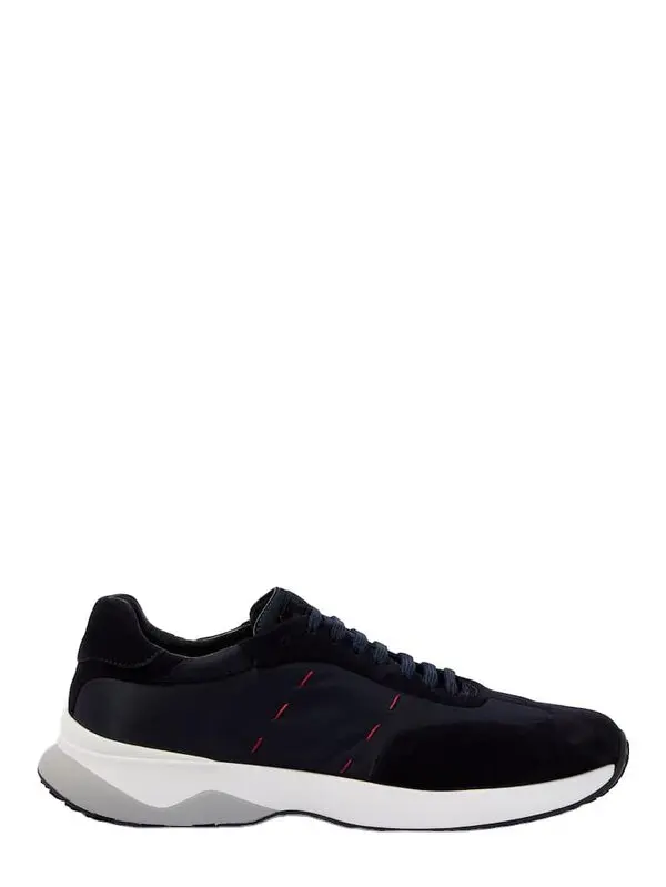 Kiton Suede Trimmed Sneakers - Blue