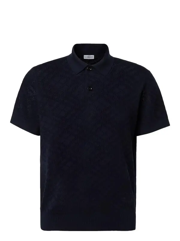 Burberry Wool Polo Shirt - Blue