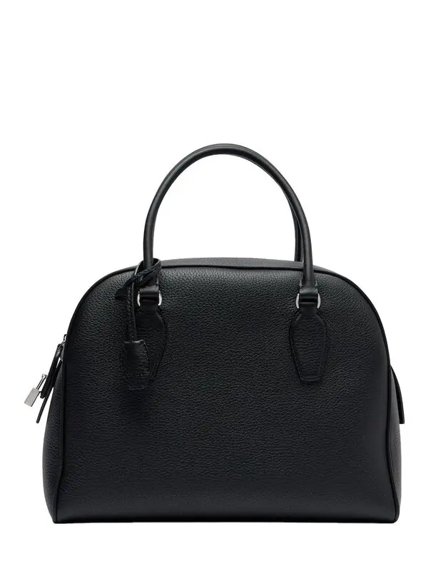 THE ROW India 12 Leather Top-handle Bag - Black