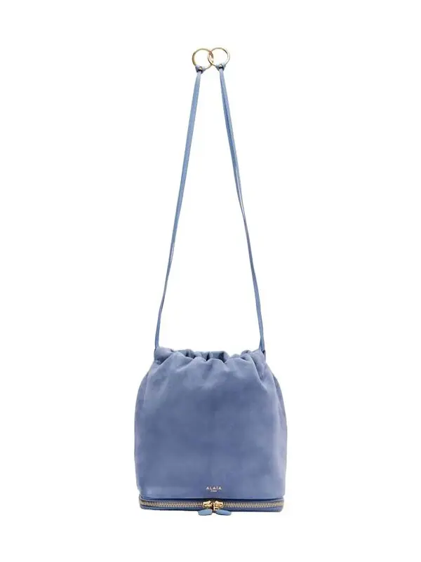 Alaïa Le Pochon Bucket Bag - Blue