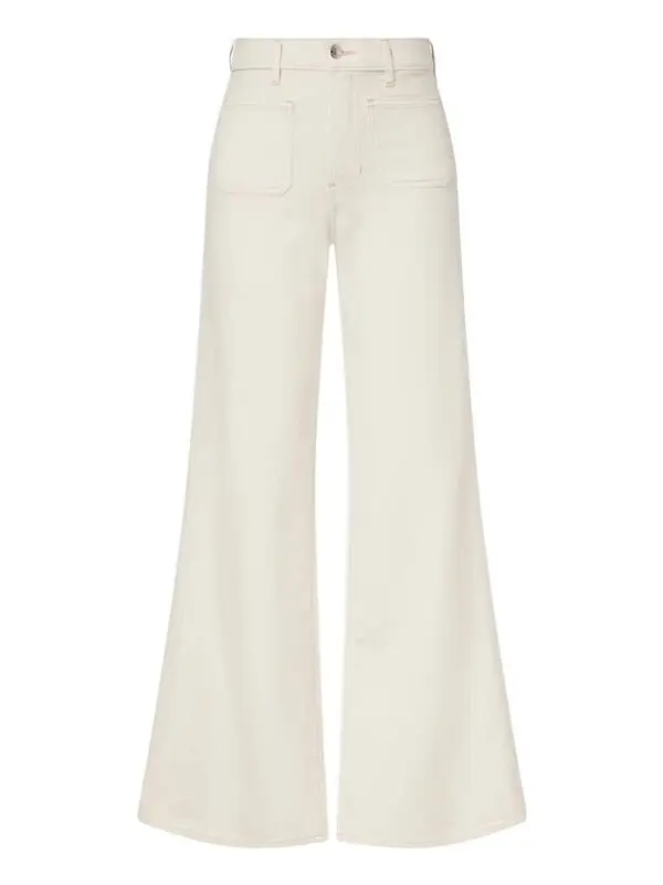 Veronica Beard Kasey Wide-leg Jeans - Beige