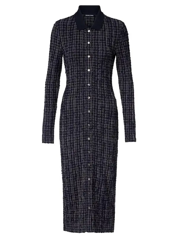 Veronica Beard Barrett Midi Shirt Dress - Blue