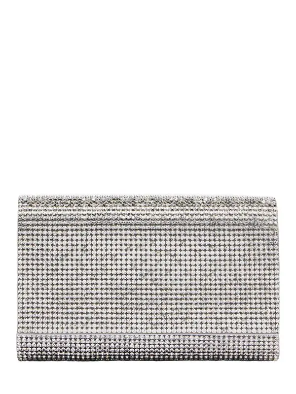 Judith Leiber Fizzy Crystal-embellished Clutch - Silver