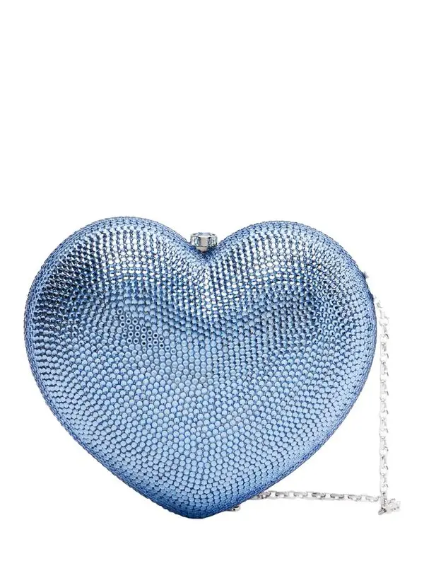 Judith Leiber L'amour Petit Coeur Clutch - Blue
