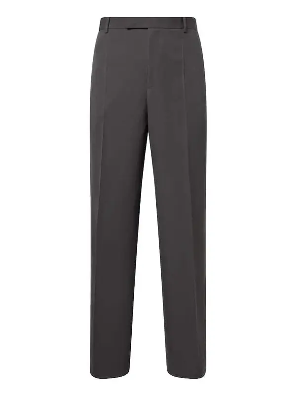 JIL SANDER Wool Wide-leg Pants - Grey