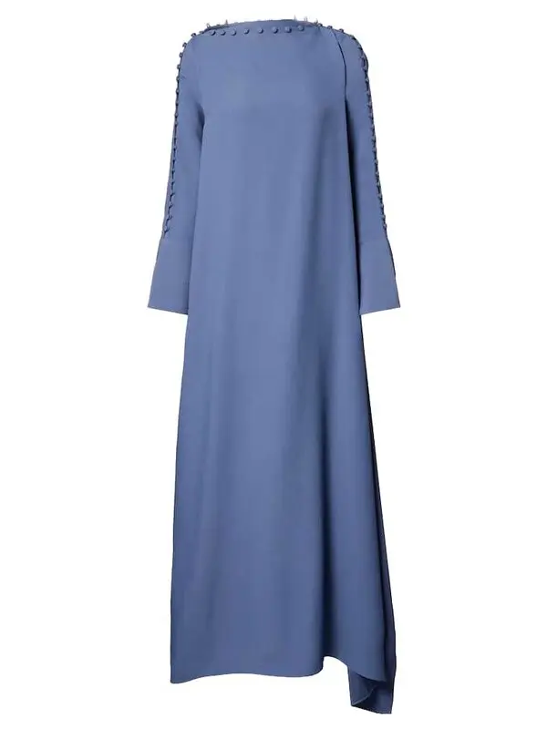 TALLER MARMO Crêpe Maxi Dress - Blue