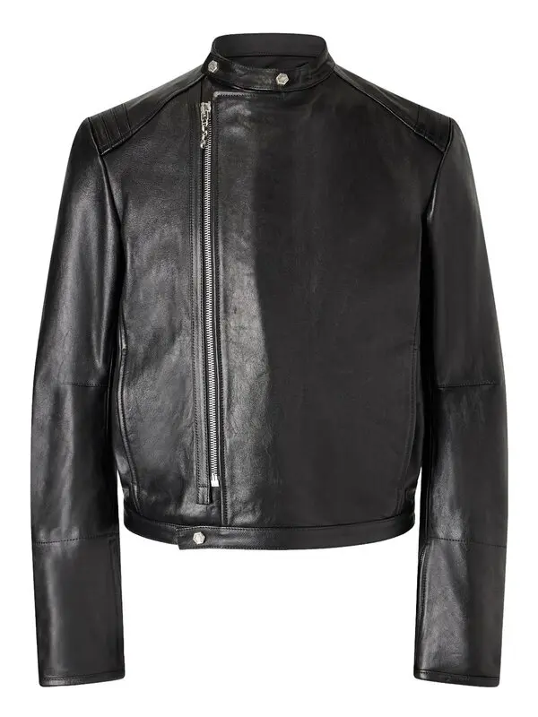 424 Hoorsenbuhs Race Leather Jacket - Black