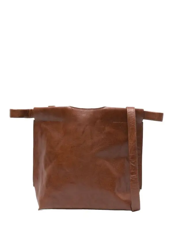 BEA MOMBAERS Small Leather Shopper Bag - Brown
