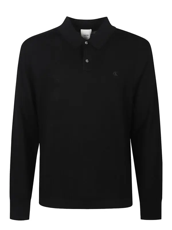 Calvin Klein Wool Crewneck Sweater - Black