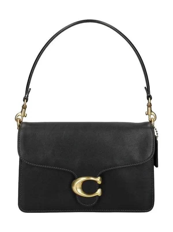 COACH Tabby Chain Leather Shoulder Bag - Black
