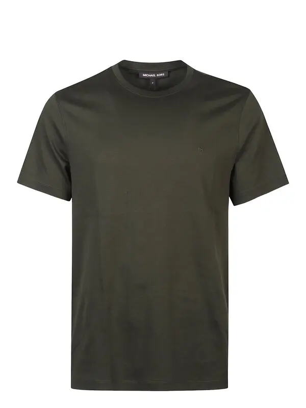 Michael Kors Short Sleeves T-shirt With Logo - Green