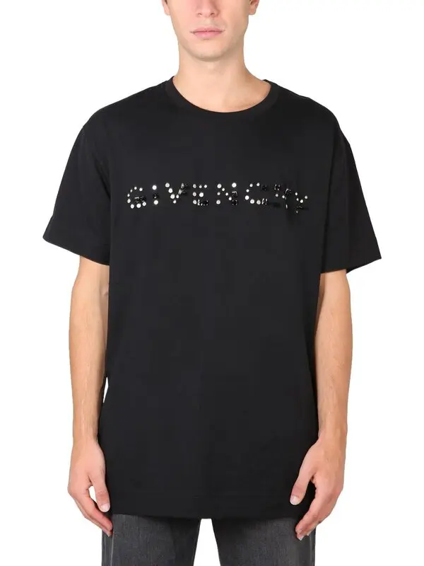 Givenchy T Shirt Con Logo - Black