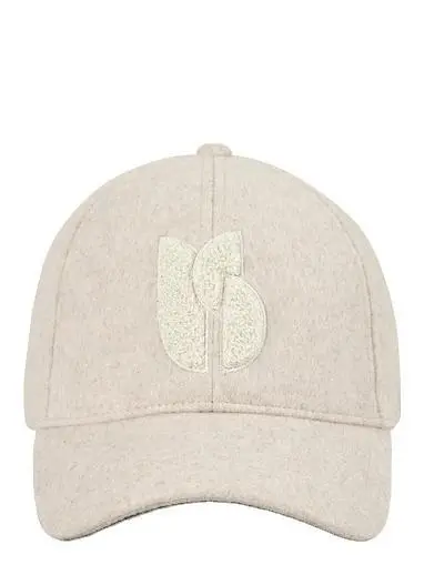 Ba&sh Wool Baseball Cap - White