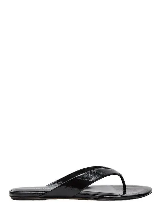 Le Monde Beryl Flat Thong Sandal - Black