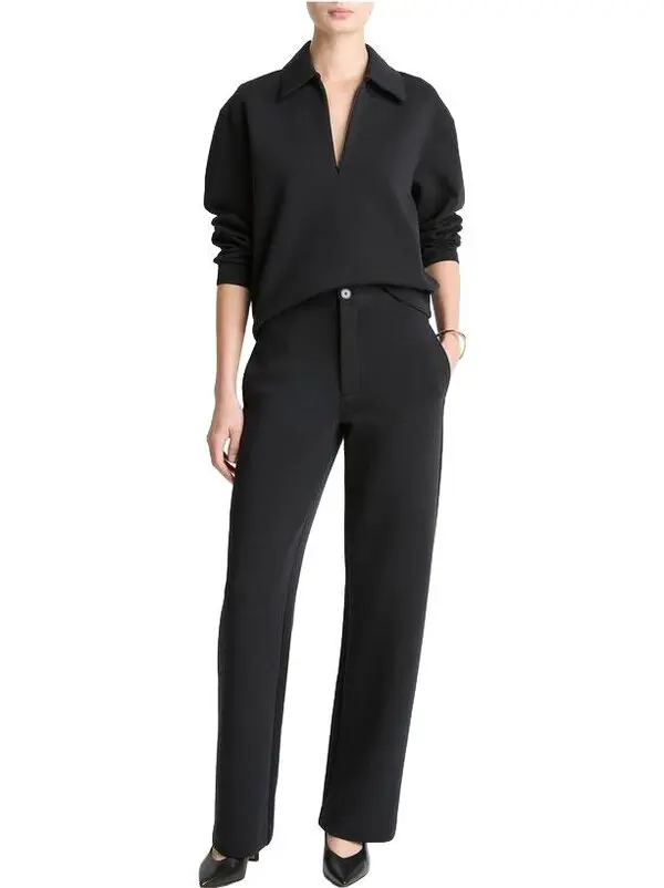 Vince Cotton-blend Trouser - Black