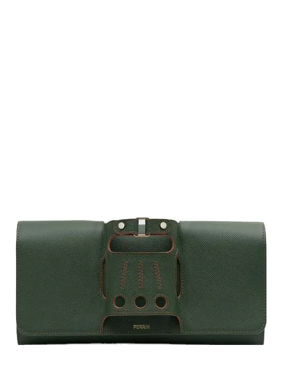 Perrin Le Cabriolet Glove Clutch - Gold