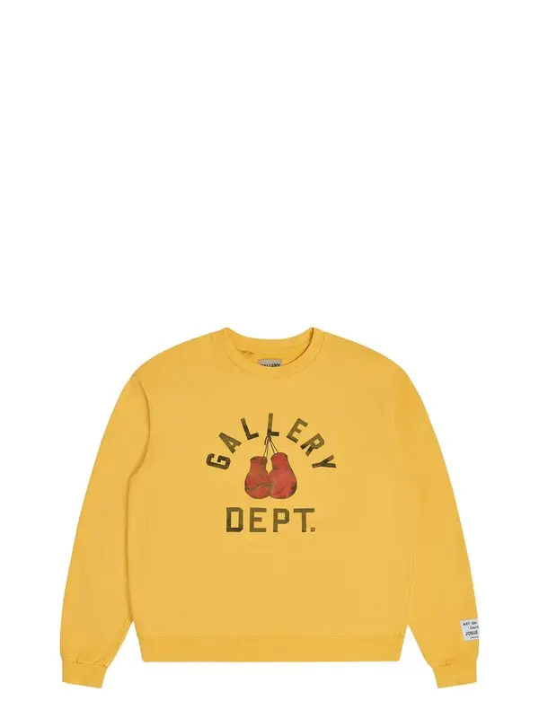 GALLERY DEPT. Boxing Merch Sweatshirt - Yellow