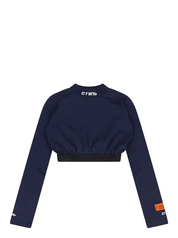 Heron Preston Cropped Turtleneck - Blue