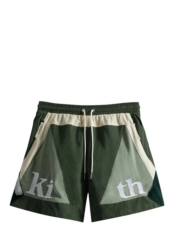 Kith Mixed Micro Cord Turbo Shorts - Green
