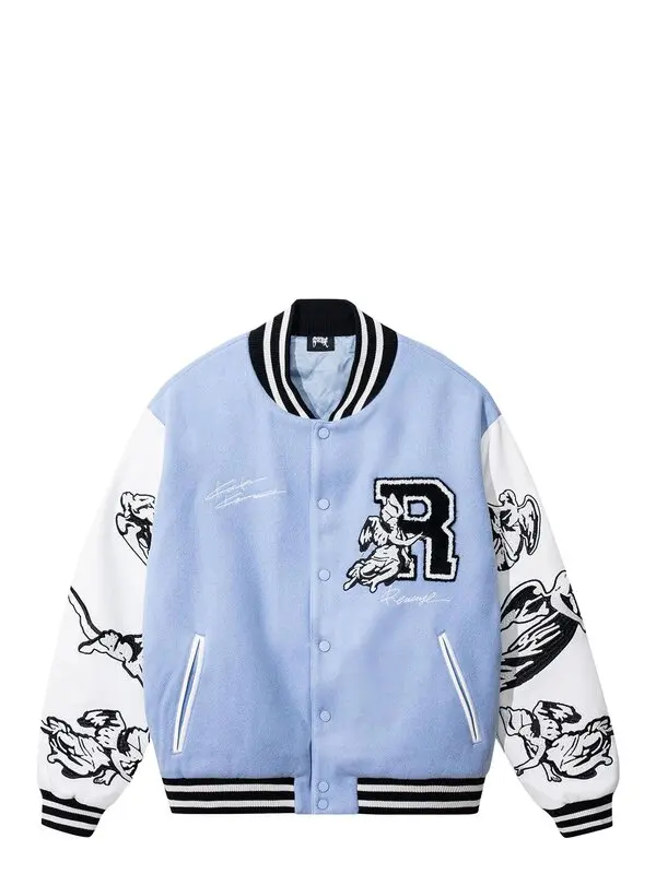 REVENGE X Kosuke Kawamura Varsity Jacket - Blue
