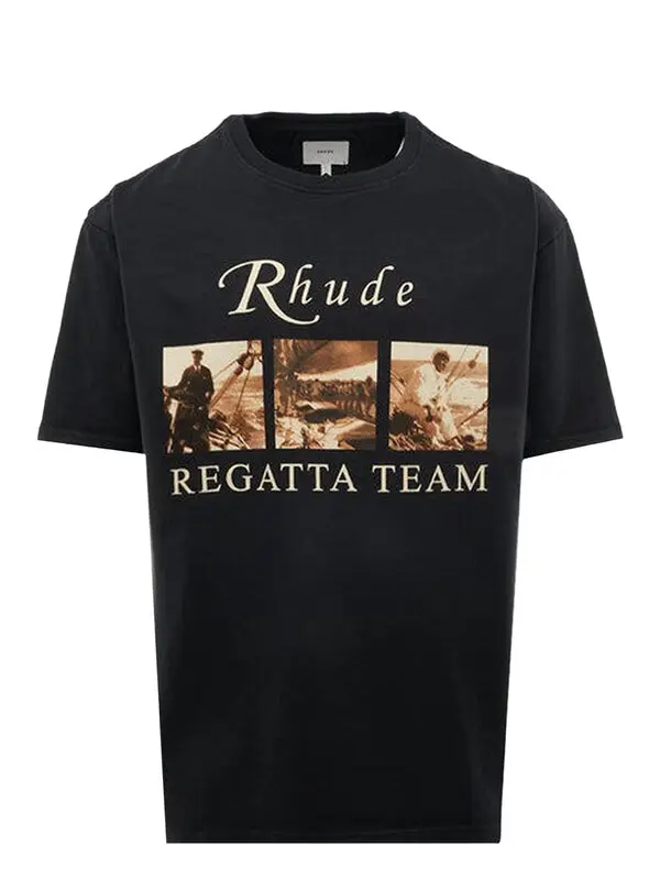 Rhude Usvi Regatta Tour Long-sleeve Tee - Black
