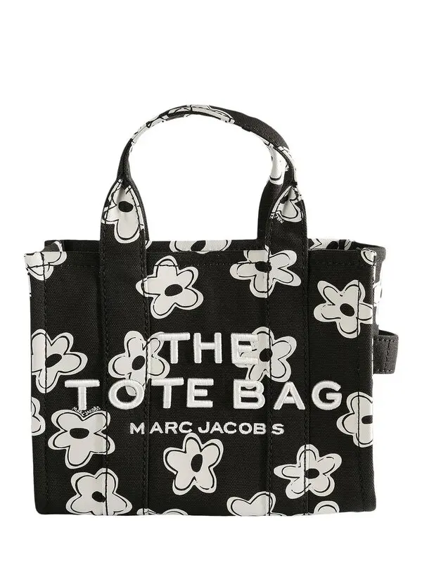 Marc Jacobs The Small Daisy Canvas Tote Bag - Black