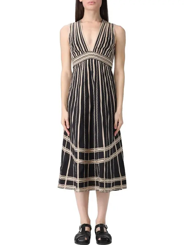 Ulla Johnson Sleeveless Midi Dress - Black