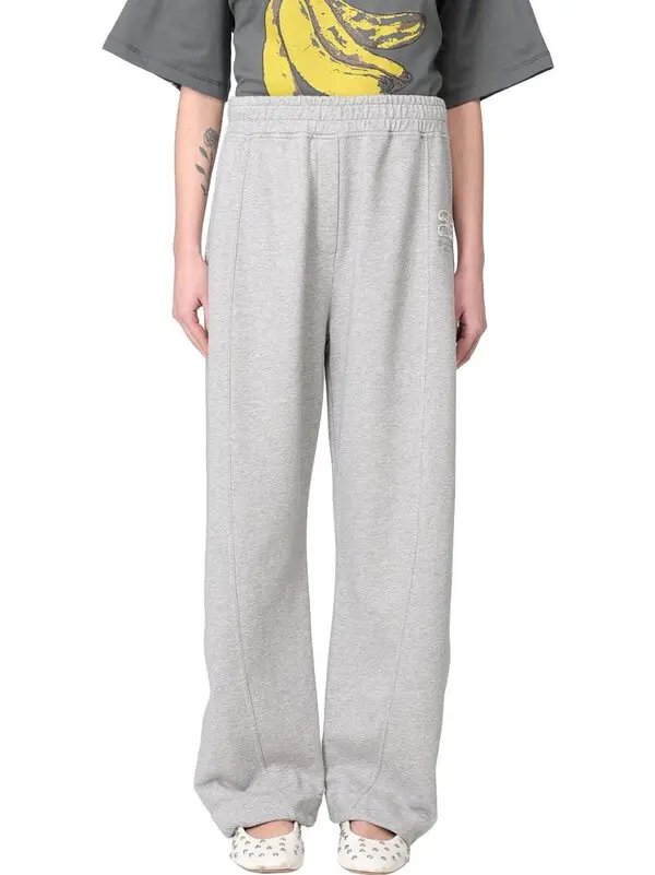 GANNI Wide Leg Trousers - Grey