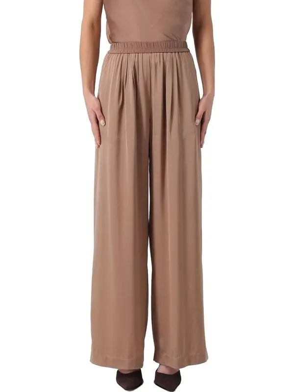 FORTE_FORTE Wide Leg Trousers - Walnut
