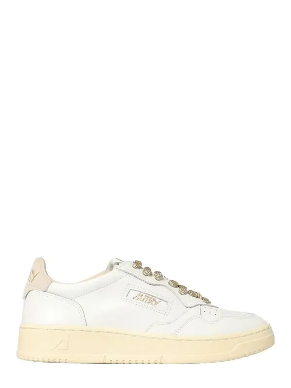 AUTRY Medalist Low Trainers In Smooth Calfskin - White