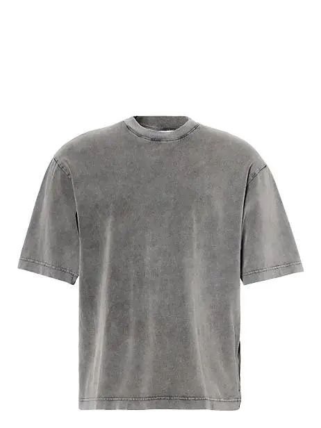 Acne Studios Exford 1996 Short-sleeve Cotton T-shirt - Faded Black