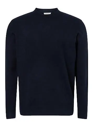 ARNE Crew-neck Knitted Jumper - Navy