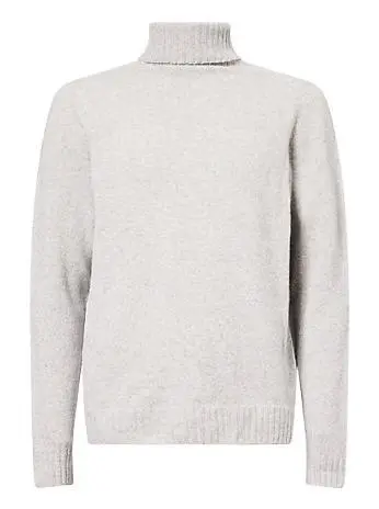 John Smedley Faisal Turtleneck Cashmere And Wool Jumper - Polar
