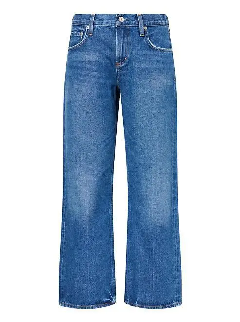 Citizens Of Humanity Faye Vintage Straight-leg Denim Jeans - Azure Blue (md Indigo)