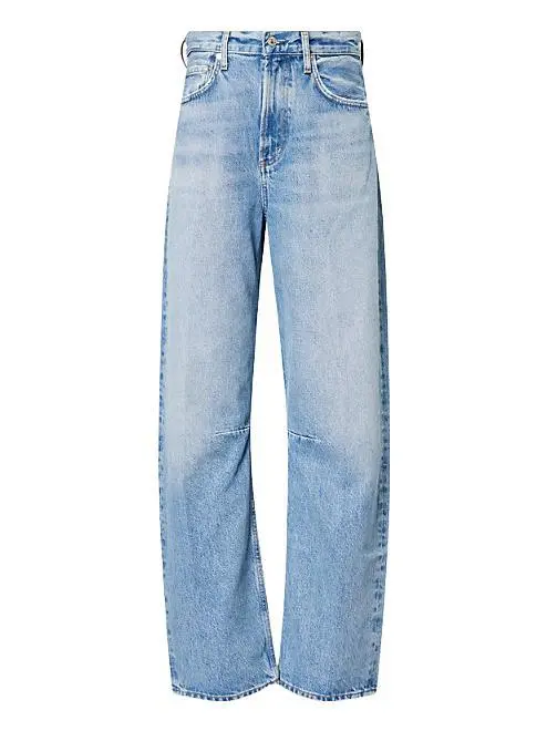 Citizens Of Humanity Miro Wide-leg Denim Jeans - Cupid (md/lt Indigo)